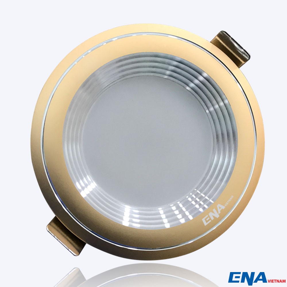 Đèn LED âm trần Downlight 7W 3 chế độ mẫu DTA vỏ Vàng